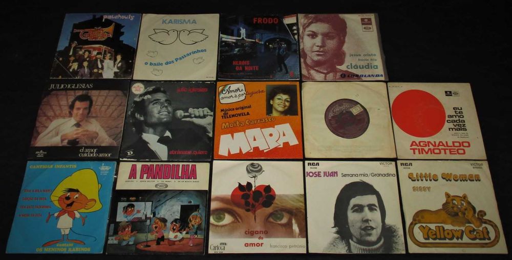Discos single vinil anos 80 Iglesias Patchouly Lourenço Marques Parque ...
