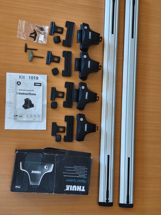 Thule rapid system 754 + barras Thule Wingbar Evo 118 cm Alvalade • OLX.pt