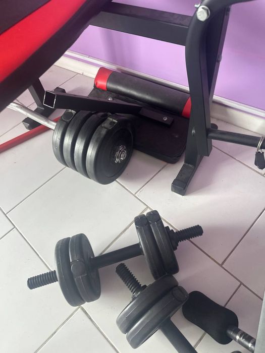 Лава Для Жиму WCG 0055 + Приставка Скотта + Набір 98 кг: 6 500 грн. - Атлетика / фітнес Київ на Olx