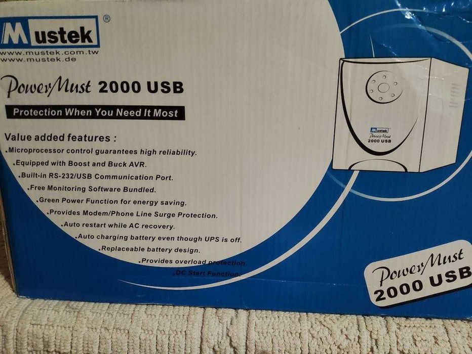 UPS ДБЖ бесперебойник ИБП Mustek PowerMust 2000 USB: 4 600 грн ...
