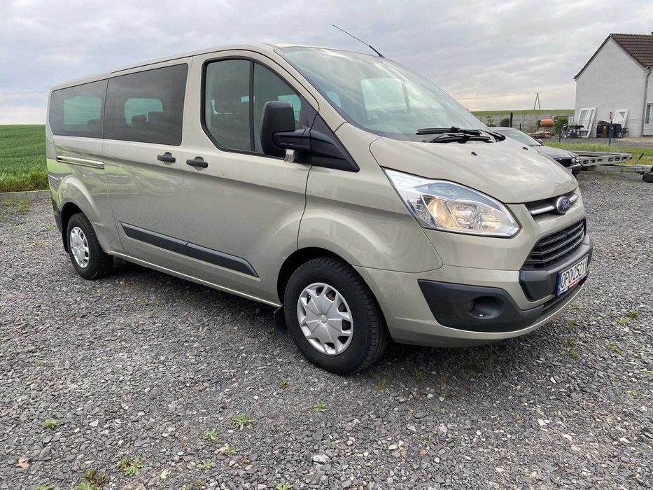 Ford transit Custom 9 osobowy long 2.2 tdci 125KM klima ogrz przód tył ...