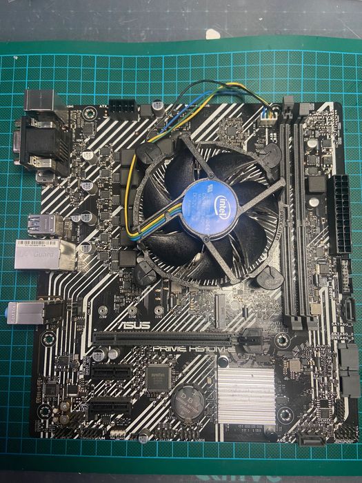 Motherboard Asus Prime H510M-E com processador Intel Gold Castelo ...