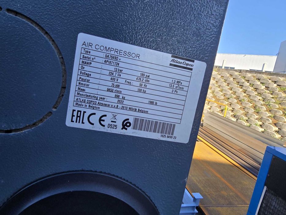 Compressor Atlas Copco GA 75 VSD+ | 2022 Recardães E Espinhel • OLX.pt