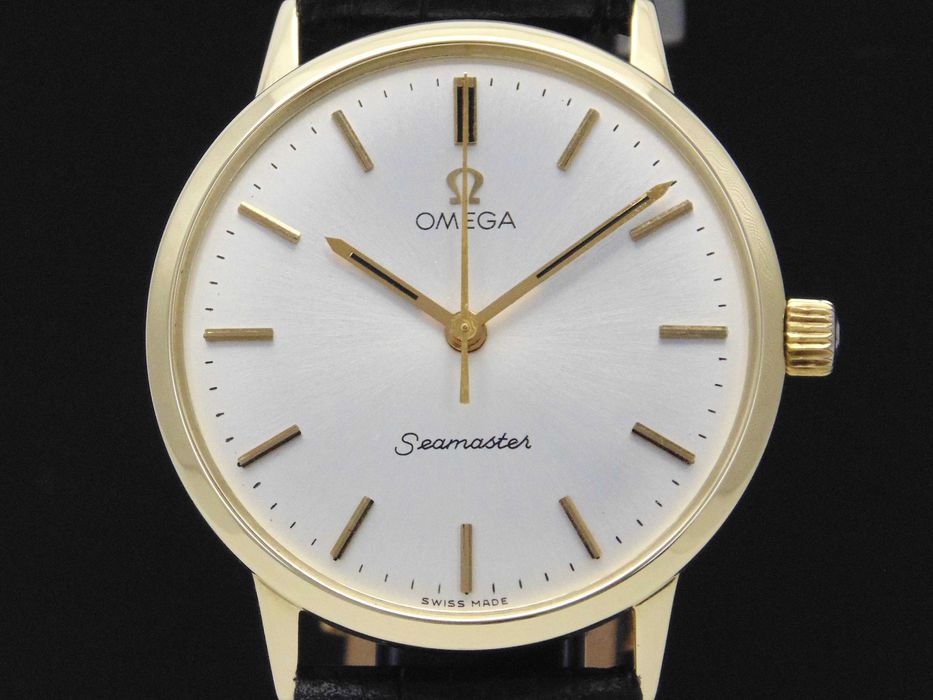 Złota Omega Seamaster Cal.601 pr.585 14ct.rok prod.1970 Poznań Grunwald ...