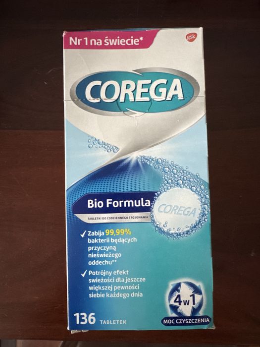 Corega Bio Formula Tabletki do czyszczenia protez zębowych, 136 sztuk ...