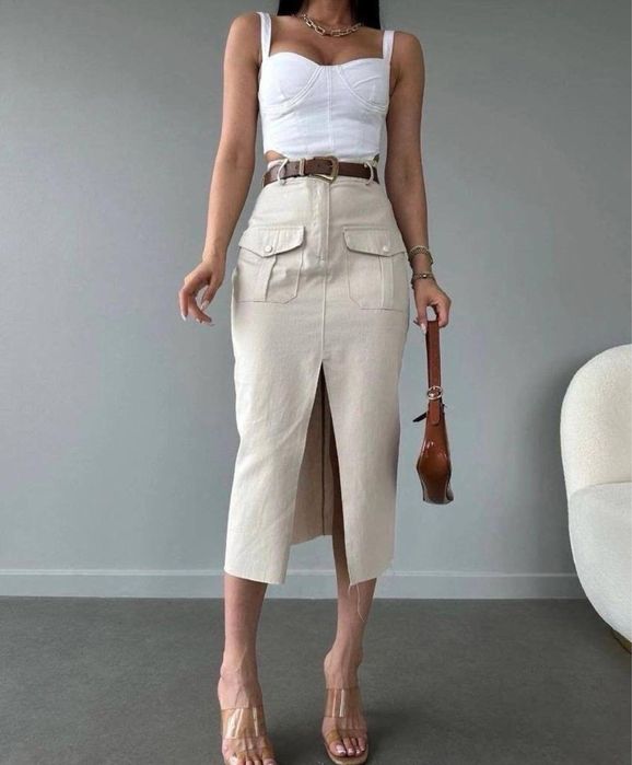 Стильна міді спідниця карго 529 грн Спідниці міді Одеса на Olx