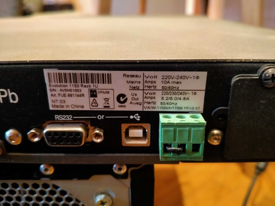MGE Eaton Evolution 1150 безперебійний ДЖБ/ UPS лінійно-інтеракт 770Вт ...