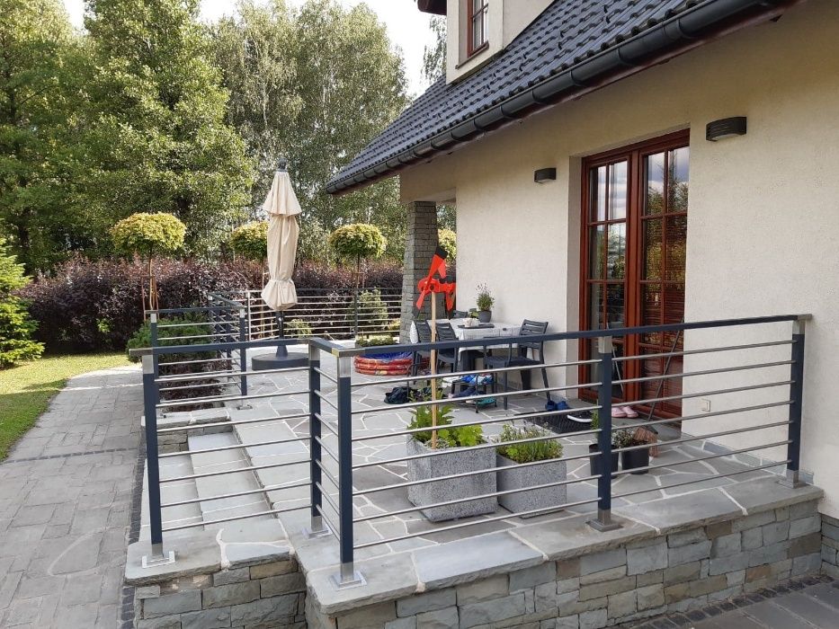 Balustrada tarasowa Fello STANDARD balkon taras aluminium barierka ...