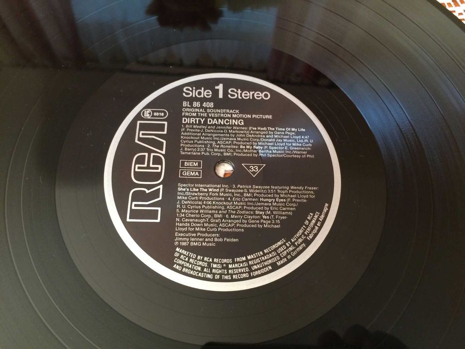 Płyta winylowa -muzyka do filmu - DIRTY DANCING - Super stan. Jasło ...