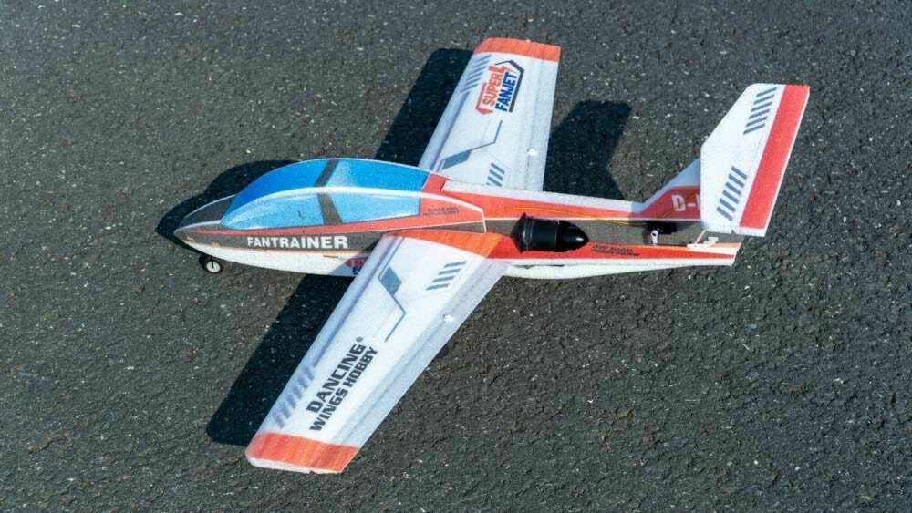 FAN Trainer JET EDF 64mm Model RC kit EPP + 5 serw MG90D cyfrowe Rawa ...