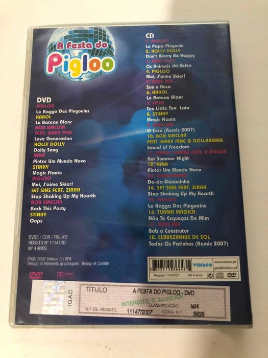 A Festa do Pigloo CD & DVD Olivais • OLX Portugal