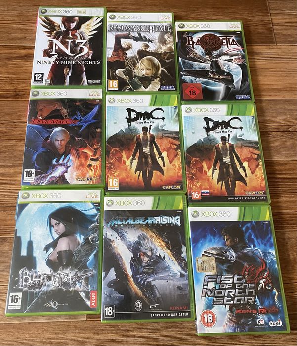 Xbox 360: Deadpool, X-Men, Fable, Ninja Gaiden, Diablo, Bayonetta, DMC ...