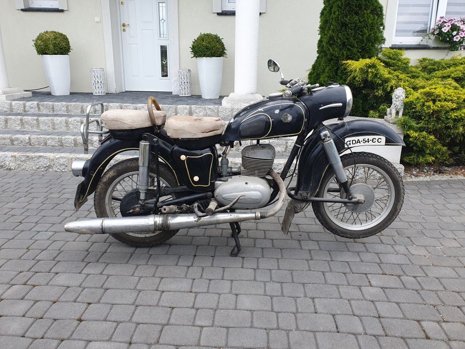 MZ ES 250/1 Jaskółka zarejestowana biała tablica zamiana WSK WFM SHL ...