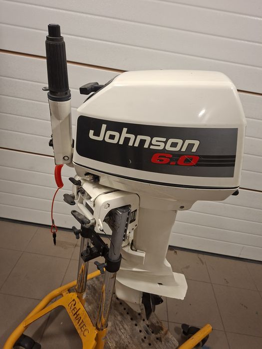Silnik zaburtowy johnson 6hp 2T stopa S stan bardzo dobry łódka ponton ...