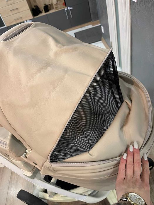Дитяча коляска 2 в 1 iBebe i-Stop IS3 Шкірзам Біла: 8 999 грн. - Дитячі ...