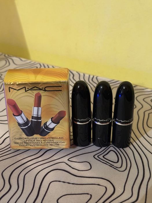 MAC Everyday Luxury Mini Lustreglass Lipstick Trio - Neutral Włocławek ...