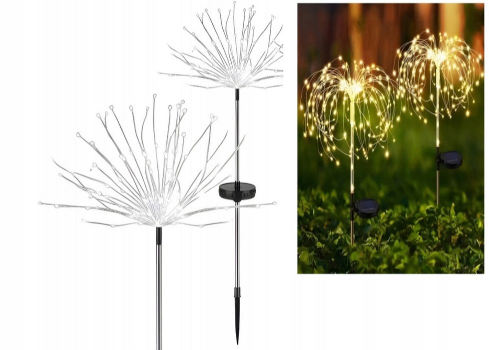 Lampa solarna LED dmuchawiec ogrodowa wbijana drzewko solarne Jasło • OLX.pl