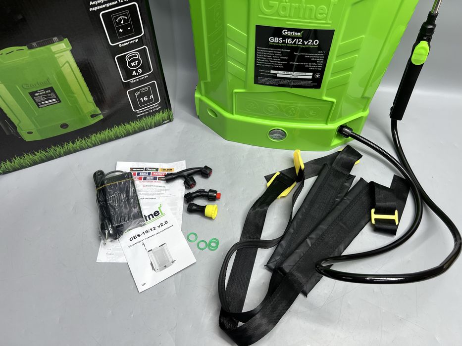 Опрыскиватель садовый аккумуляторный Gartner GBS-16/12 v2.0 Гарантия: 1 ...