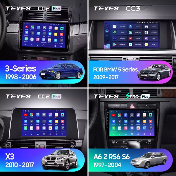 Магнітоли Teyes X1\CC3L\CC3\CC3 2K Android 4G CarPlay DSP: 7 350 грн ...