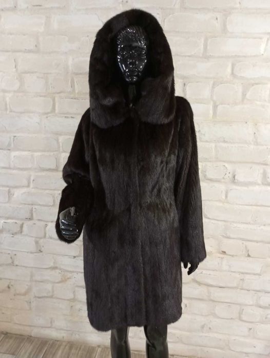 Норковая шуба Норкова шуба з капюшоном Норка 5 500 грн Шуби кожухи Дніпро на Olx