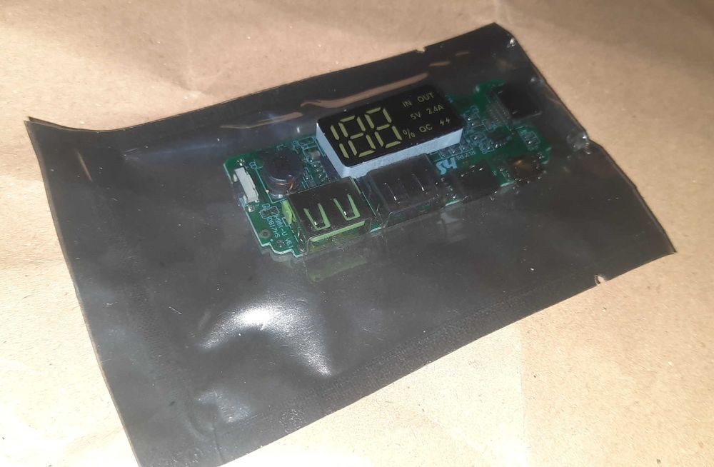 Плата для павербанка Power Bank Модуль для повербанка з дисплеєм: 160 ...