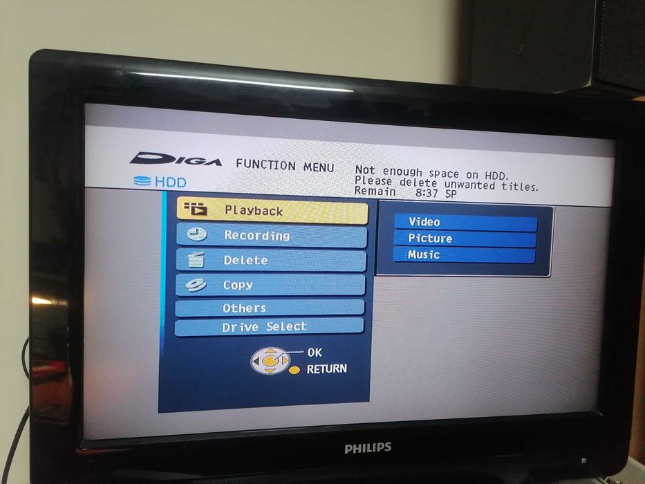 Nagrywarka kopiarka Panasonic DMR-EH535 DVD-RW/HDD 160GB HDMI PILOT Częstochowa Stare Miasto ...