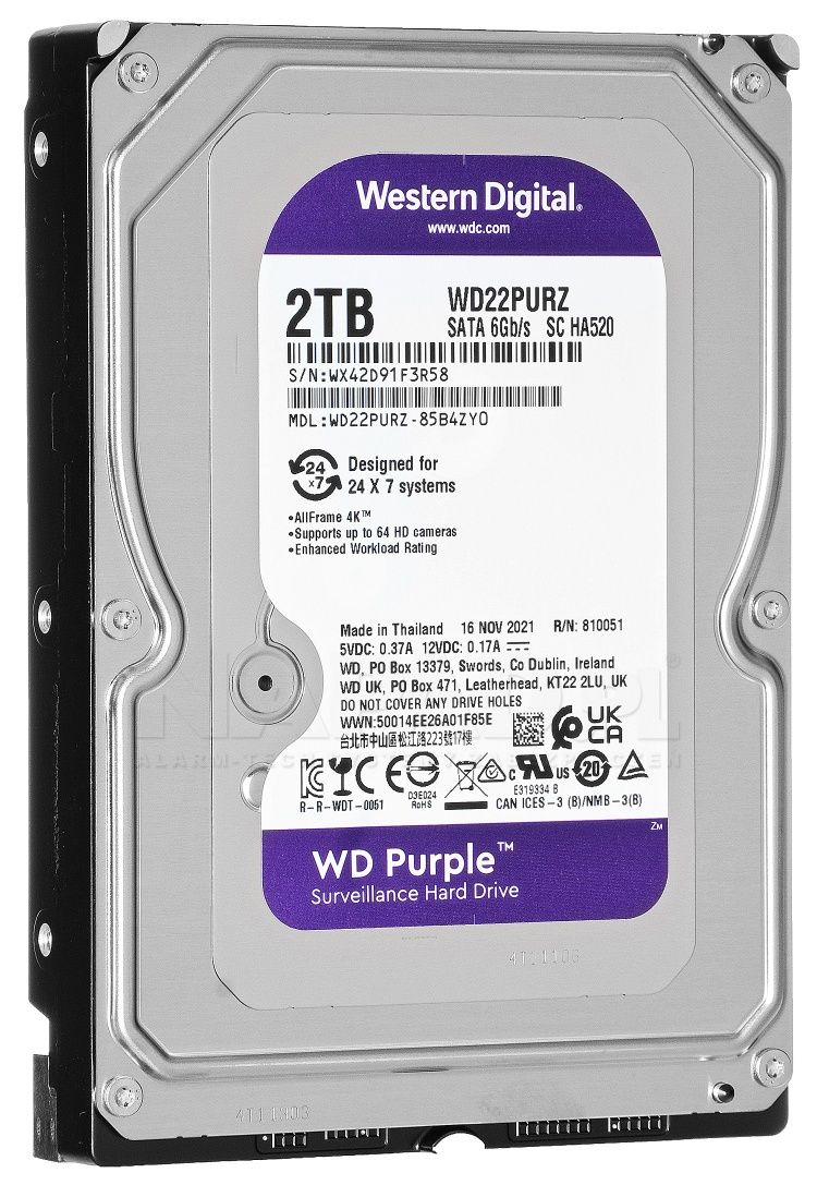 Dysk HDD WD Purple 2TB Wałbrzych • OLX.pl