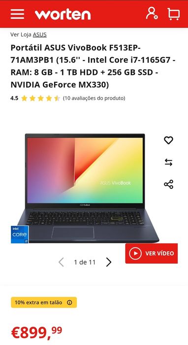 Asus Vivobook 15 NVIDIA MX330 i7 11th 8GB 512GB NOVO. Troca/retoma. Fa ...