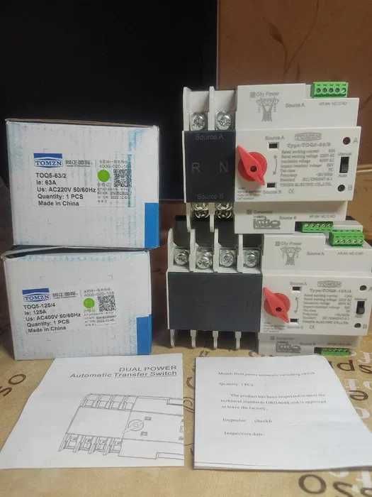 Авр автоматичний перемикач ввод резерву фаз генератор toq5 400 220 380: 2 500 грн. - Електрика ...