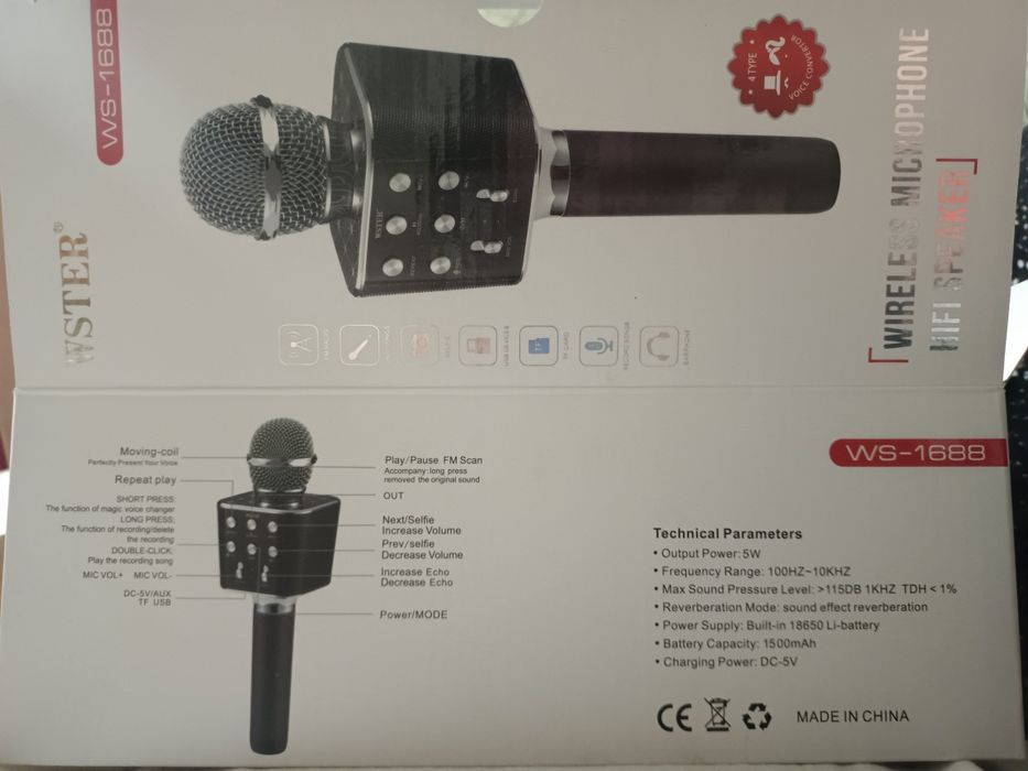 Микрофон wster ws-1688: 800 грн. - Аксесуари для музичних інструментів Київ на Olx