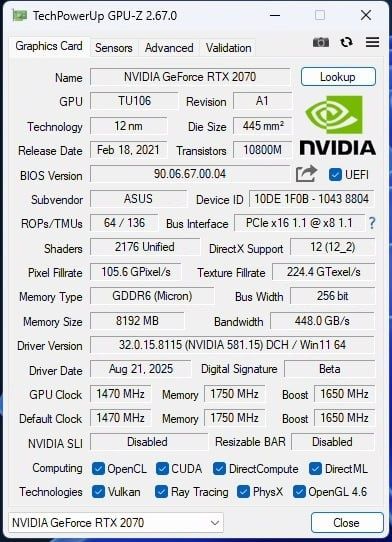 Видеокарта Asus CMP 40HX 8gb аналог RTX 2070 (2060super): 4 000 грн ...