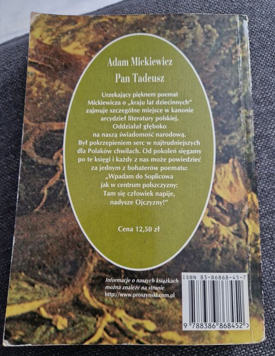 Adam Mickiewicz "Pan Tadeusz" Bydgoszcz • OLX.pl
