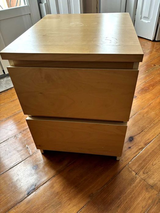 Comoda co duas gavetas MALM - IKEA Santo António • OLX.pt