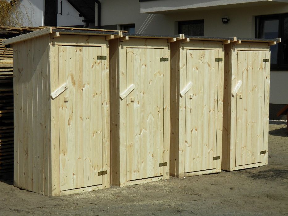 Toaleta Drewniana Przenośna HEBLOWANA Wc Latryna Wychodek TRANSPORT ...
