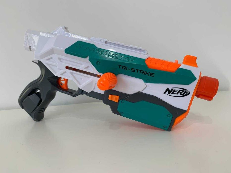 Wyrzutnia NERF HASBRO MODULUS Tri Strike 2 magazynki Warszawa Ursynów ...