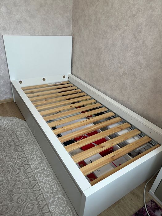 Ліжко IKEA MALM 90×200 з ламелями | гарний стан: 6 500 грн. - Мебель для спальни Луцк на Olx