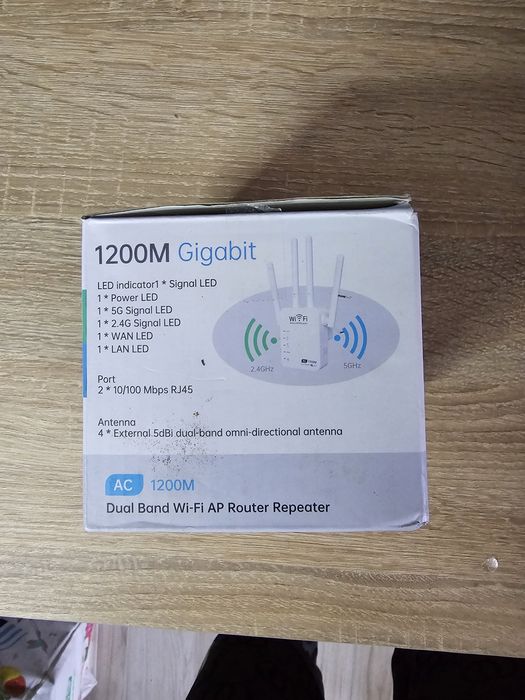 Wzmacniacz WiFi 1200m 2,4Ghz i 5Ghz 1000mb/s Włocławek • OLX.pl