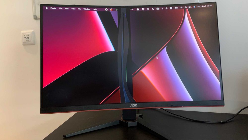 Monitor Curvo 27" AOC (Partido) Moscavide E Portela • OLX.pt