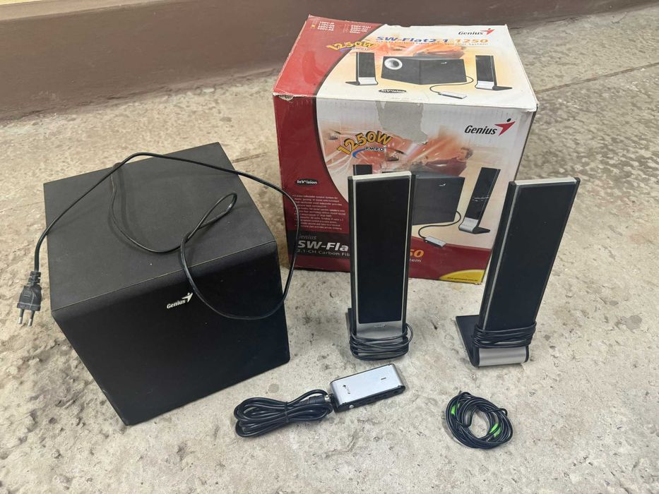 Аксустическая система для ПК компьютера Genius SW-Flat 2,1 1250W: 1 200 грн. - Акустичні системи ...