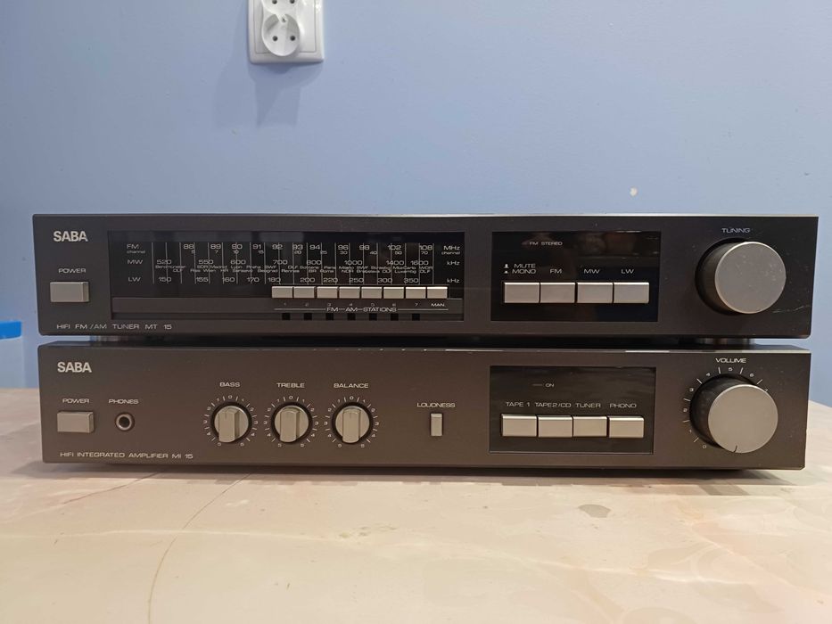 SABA Amplifier MI15 and SABA HiFi FM/AM Tuner MT15 Łapy • OLX.pl