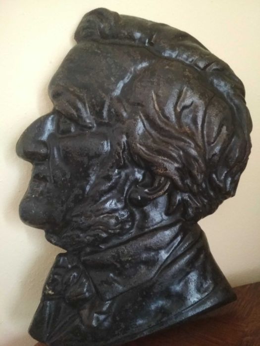 Richard Wagner - stara żeliwna plakieta - niemiecki kompozytor ...