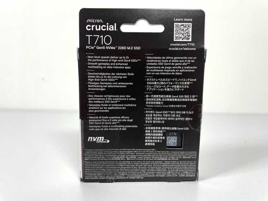 Crucial T710 НОВИНКА 2025! 2TB PCIe Gen5 NVMe 2280 M.2 SSD 14,500 MB/s ...