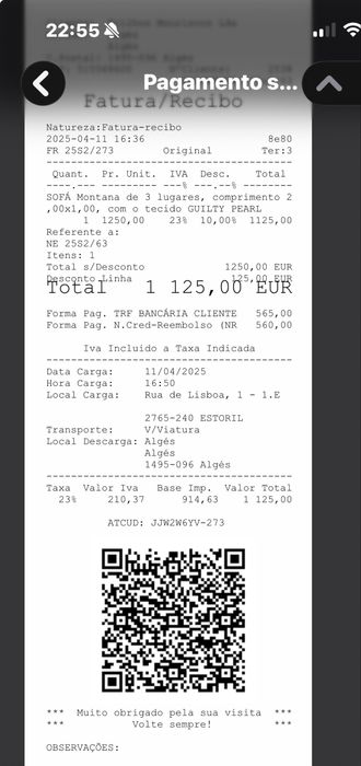 Sofá 8&80 como novo (sem uso) . Custou 1125€ vendo por 500€ Algés ...