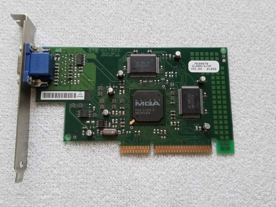 [PC Vintage] Placa de video AGP - Matrox G100 Cascais E Estoril • OLX.pt