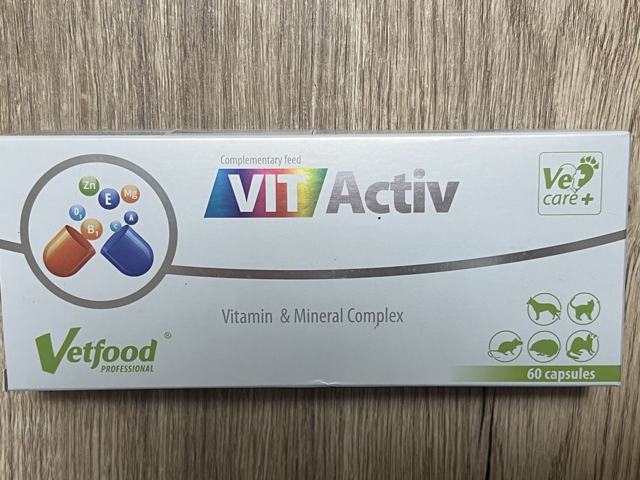 Vit Activ Vetfood zestaw witamin dla psa karma uzupełniająca Zielonka ...