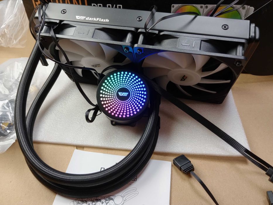 Darkflash 240 Водяне охолодження ПК процесора ARGB водянка геймерський ...