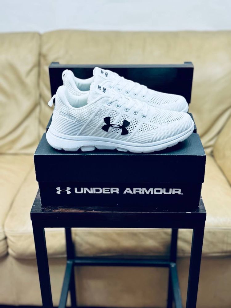 Кроссовки Under Armour мужские Летние белые кросовки сеточка Новинка ...