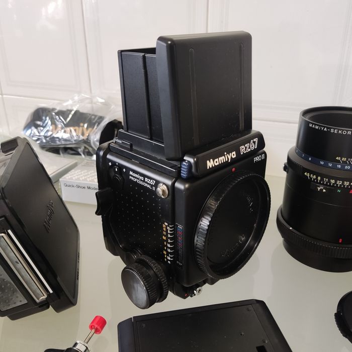 Conjunto fotográfico Mamiya RZ67 professional II - médio formato ...