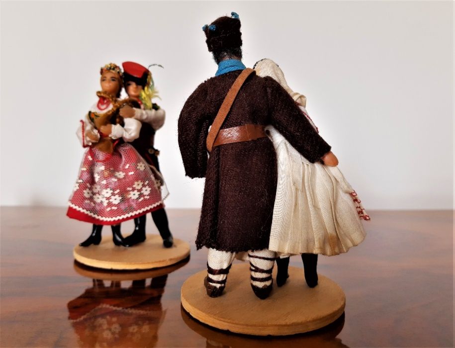 Cepelia Lalka Lalki Regionalne Ludowe Para Biłgorajska PRL Vintage ...