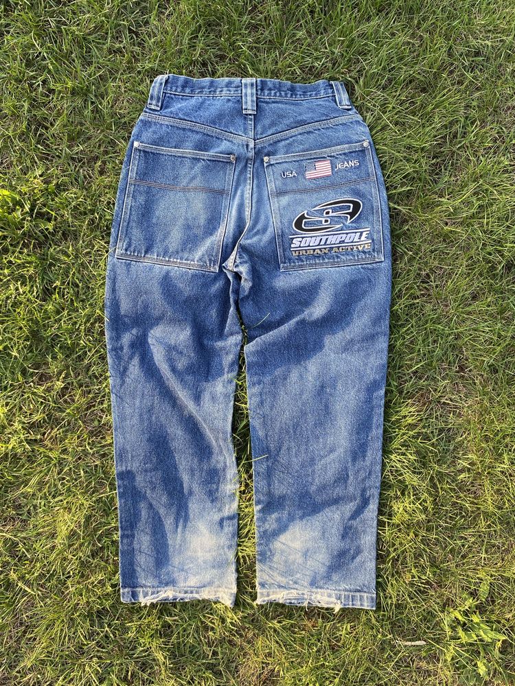Vintage Baggy jeans Southpole USA affliciton streetwear haft hiphoprap Gorzow Wielkopolski OLX.pl